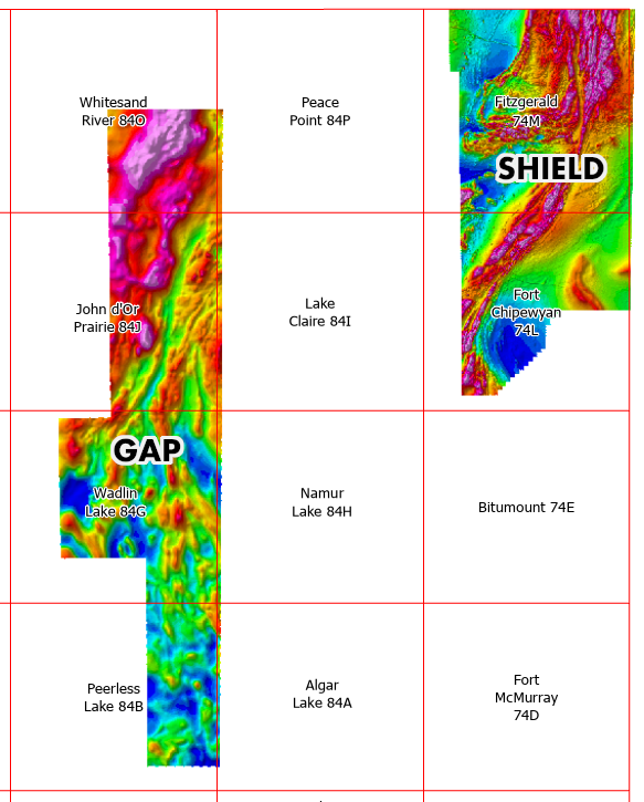 Aeromagnetic and Gravity Survey in Alberta